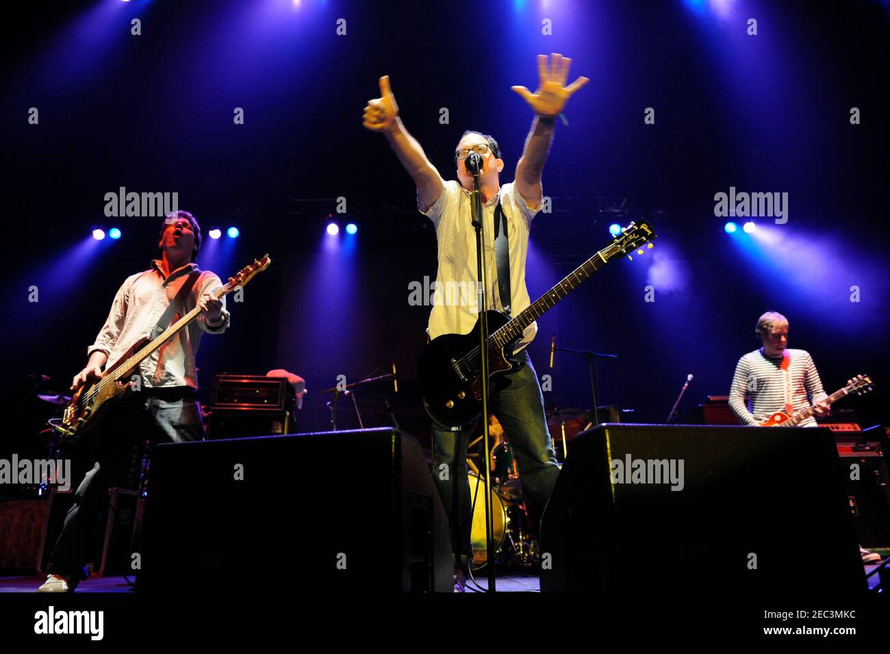 American rock band The Hold Steady Performing Live Liverpool 2008 Stock ...