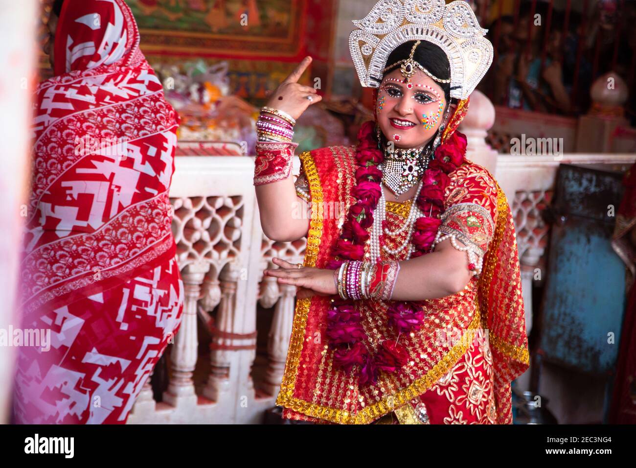 Jodhpur, rajastha, india - March 20, 2020: People Performing lord ...