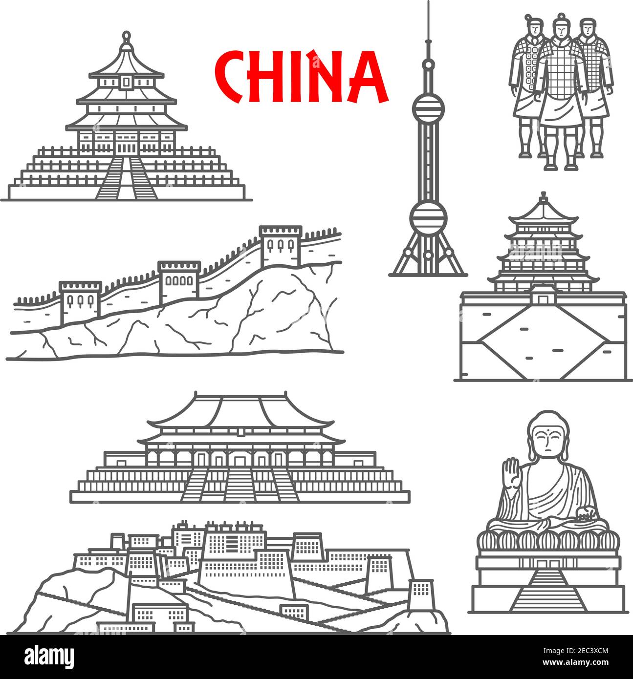 Summer palace forbidden city beijing Stock Vector Images - Alamy