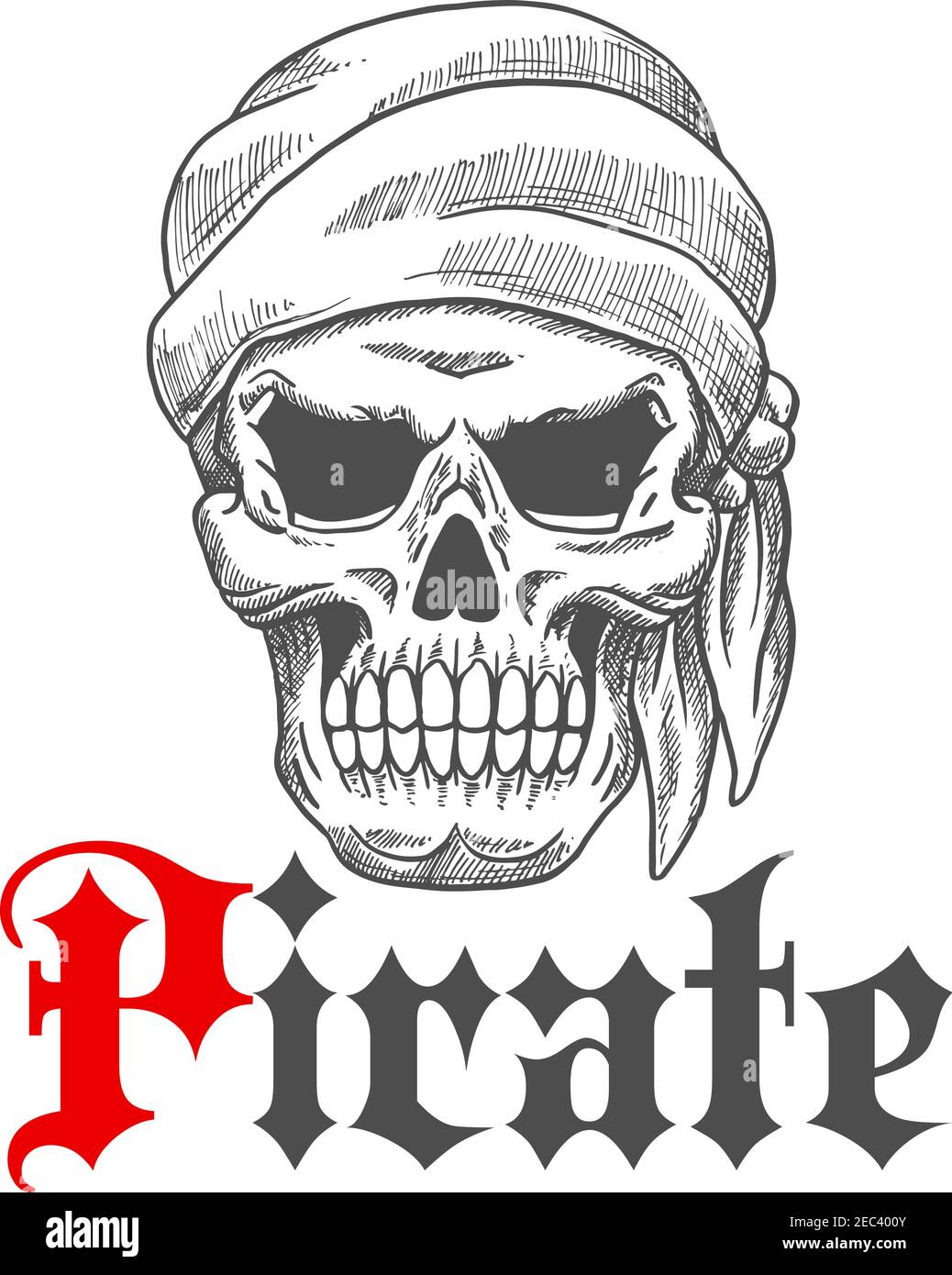 Simple Pirate Skull Tattoos