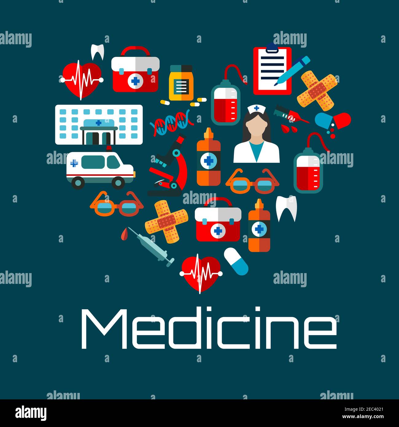 Healthy heart symbol for health care concept or medical services design ...
