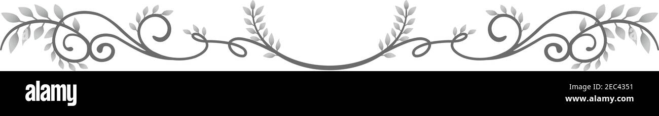 decorative vintage border illustration (natural plant Stock Vector ...