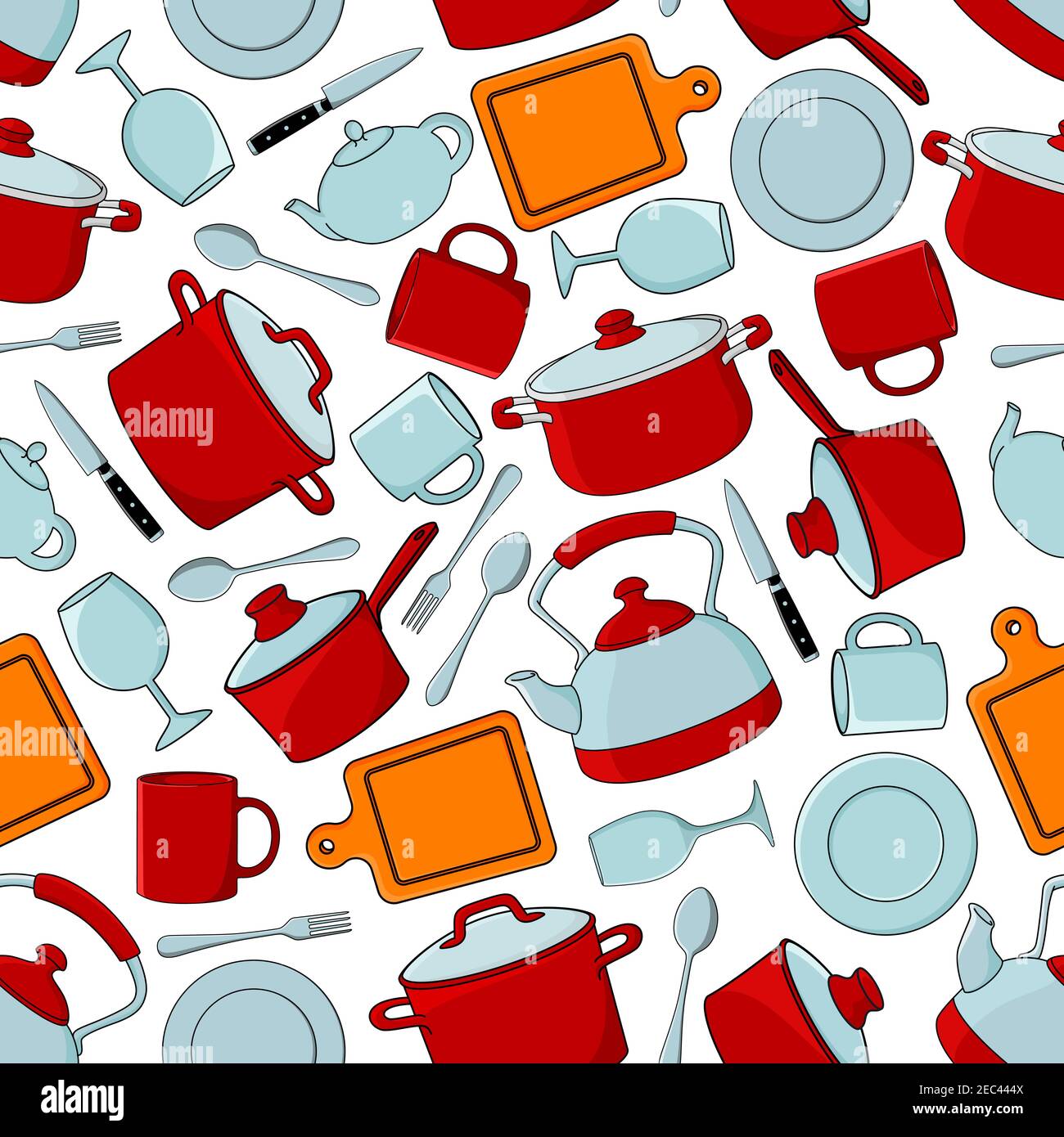 Red pan tile Stock Vector Images - Alamy