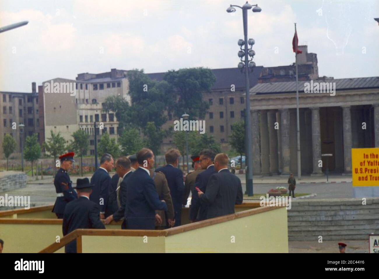Trip to Europe: Germany, West Berlin, President Kennedy views the ...