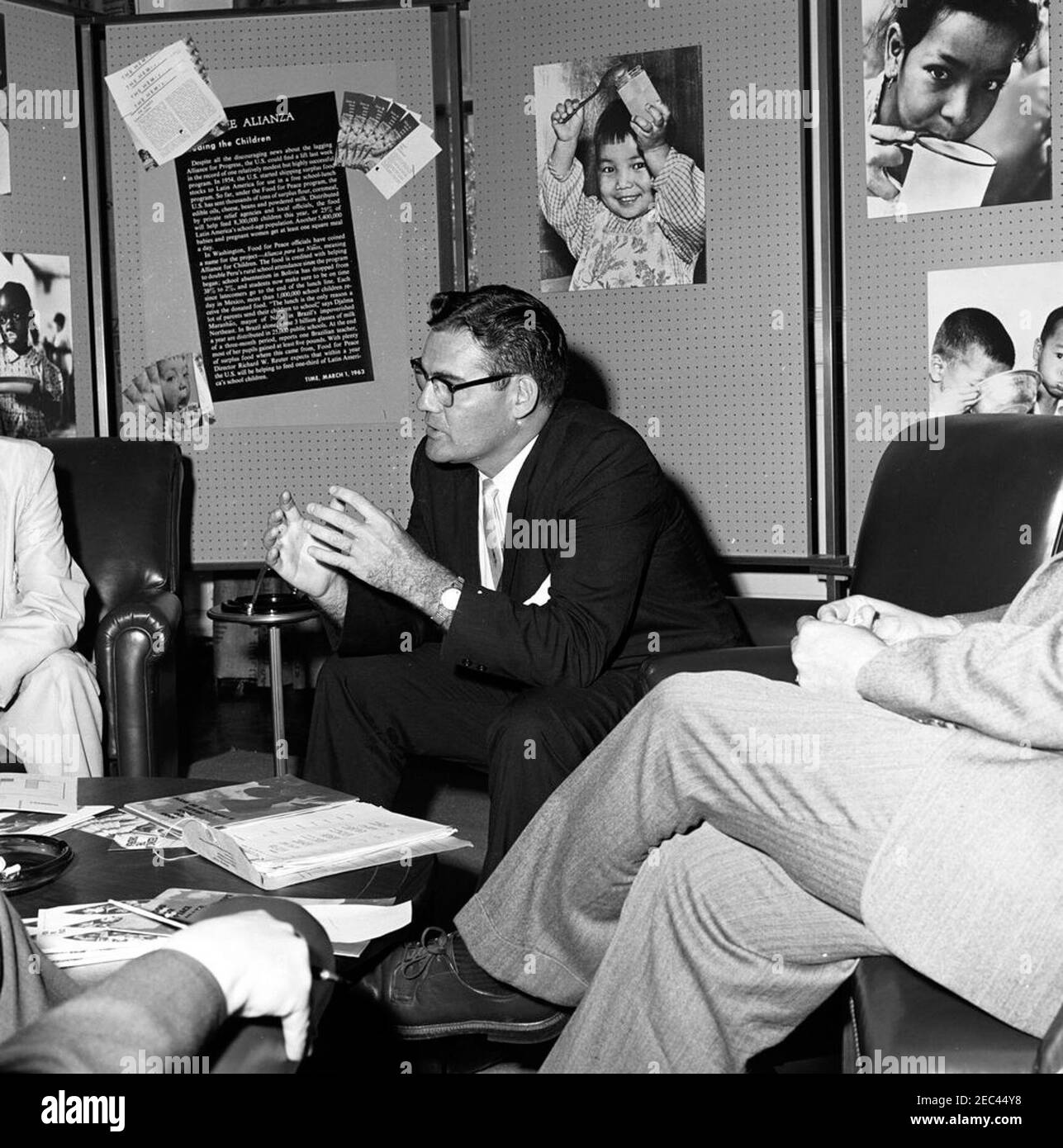 Meeting of Food for Peace staff. An unidentified Food for Peace staff ...