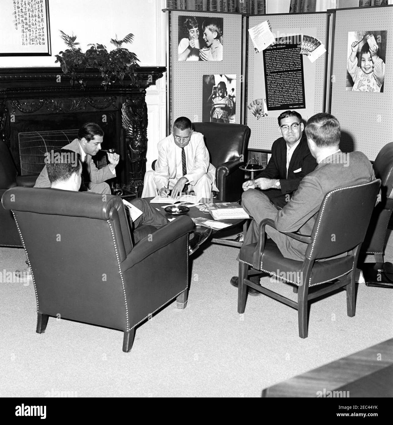 Meeting of Food for Peace staff. Unidentified Food for Peace staff ...