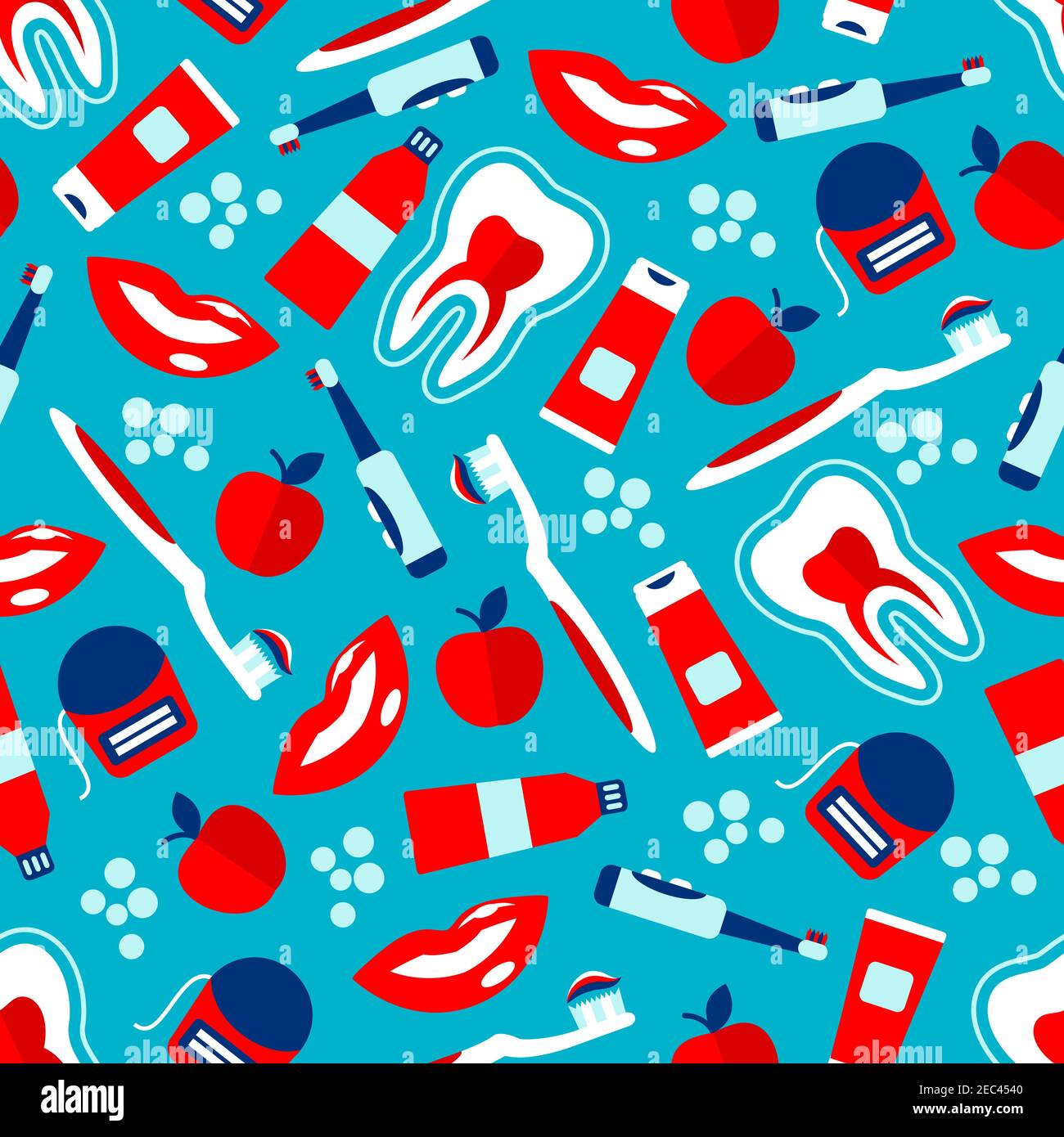 Oral hygiene seamless pattern for dentistry and healthcare design usage ...