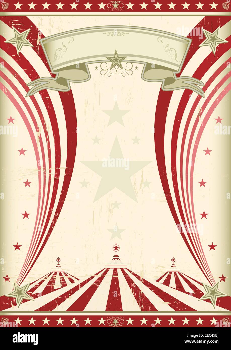 a circus vintage poster for your advertising Stock Photo - Alamy