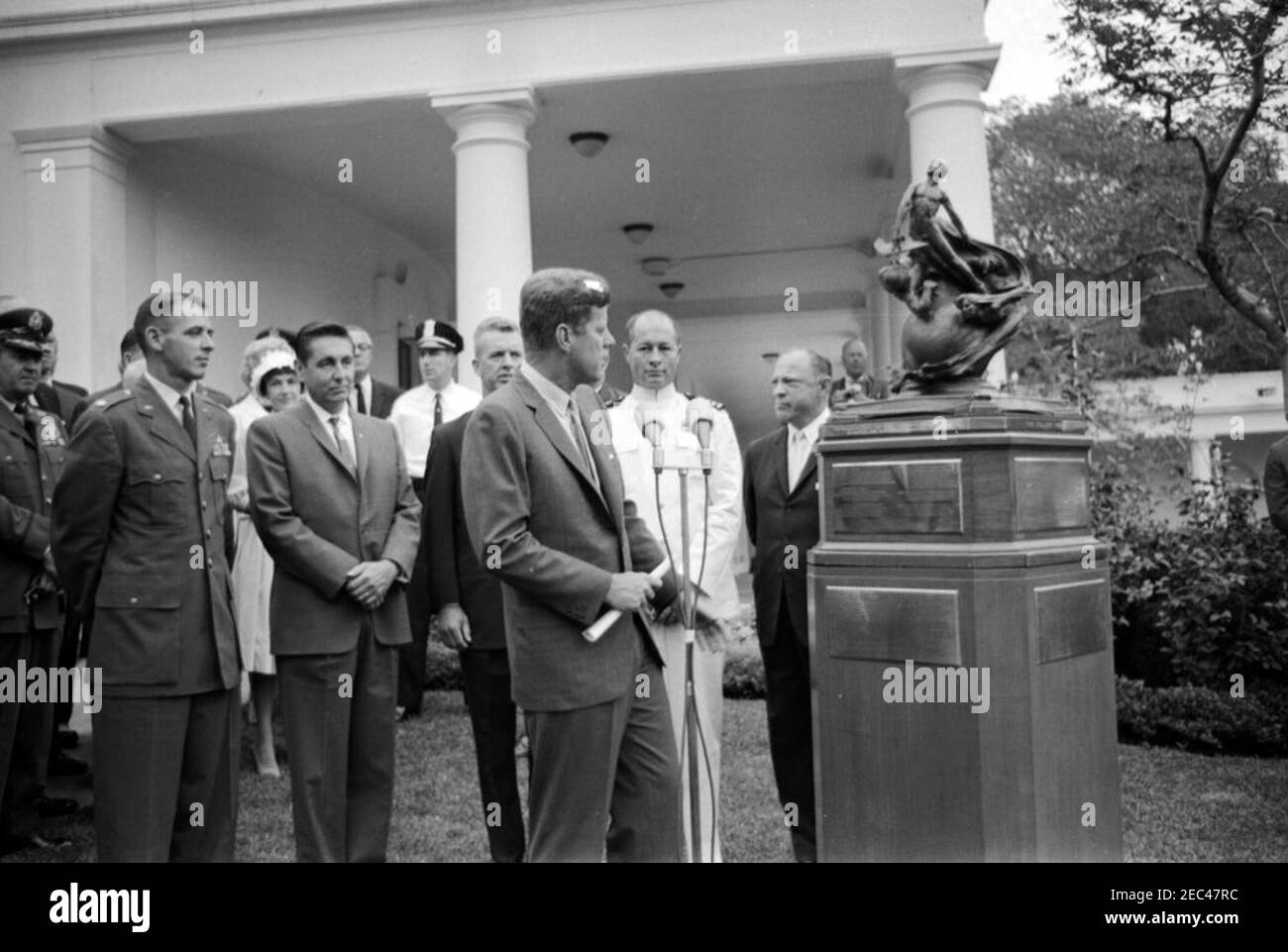 Presentation of the 1961 Collier Trophy, 11:30AM. President John F ...