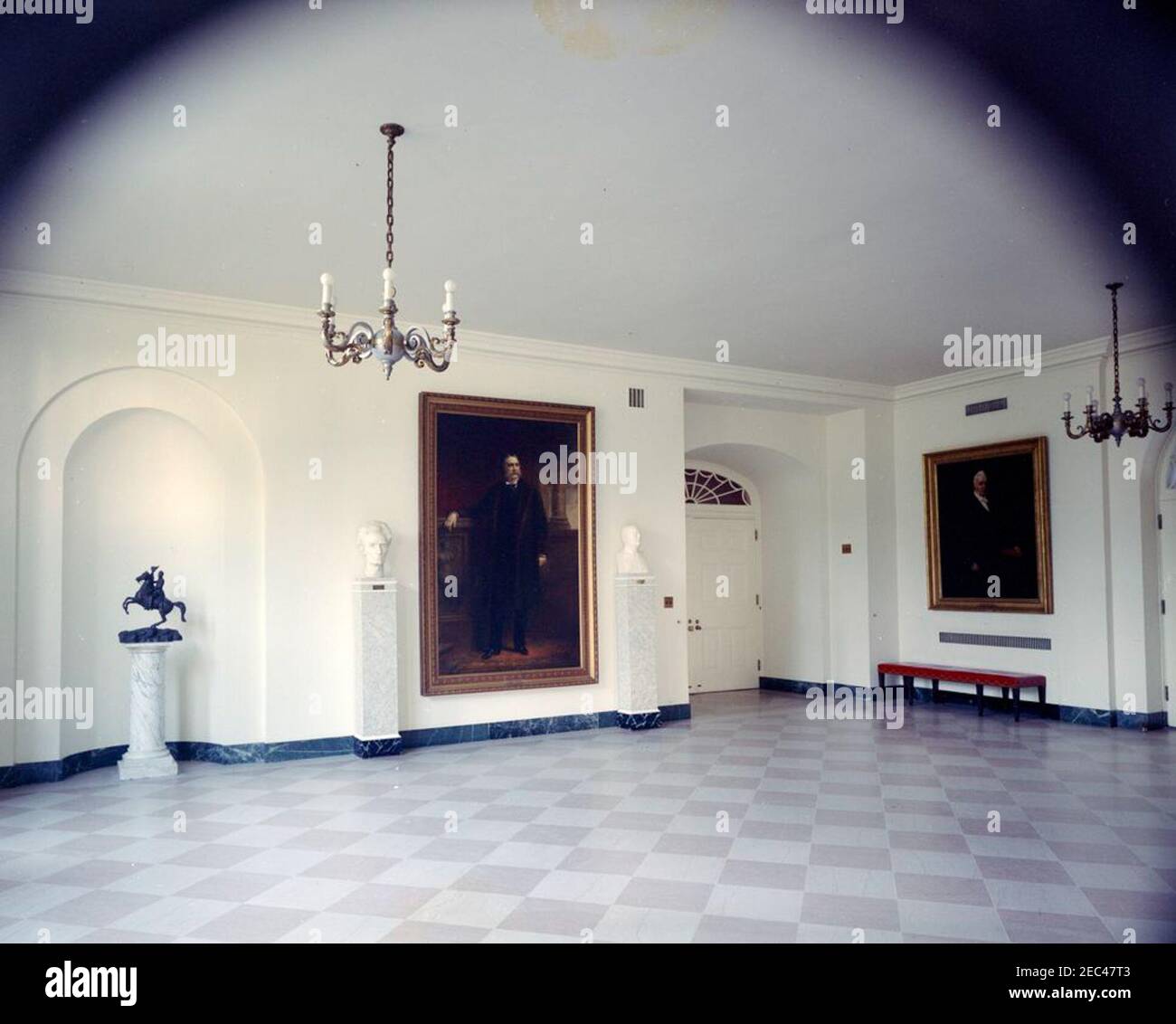 White House Rooms: East Wing Visitors Foyer. View of the East Wing ...