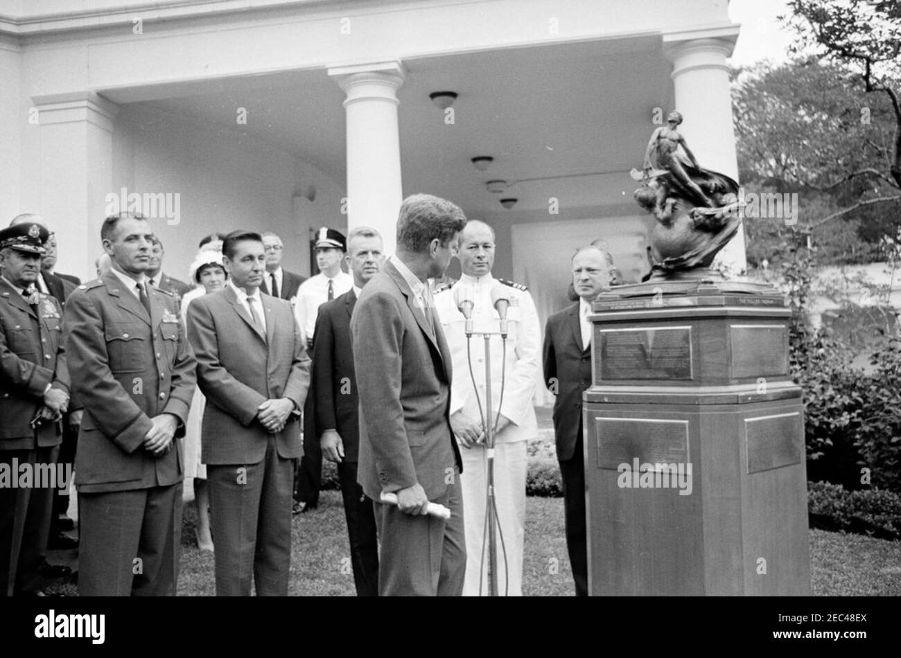 Presentation of the 1961 Collier Trophy, 11:30AM. President John F ...