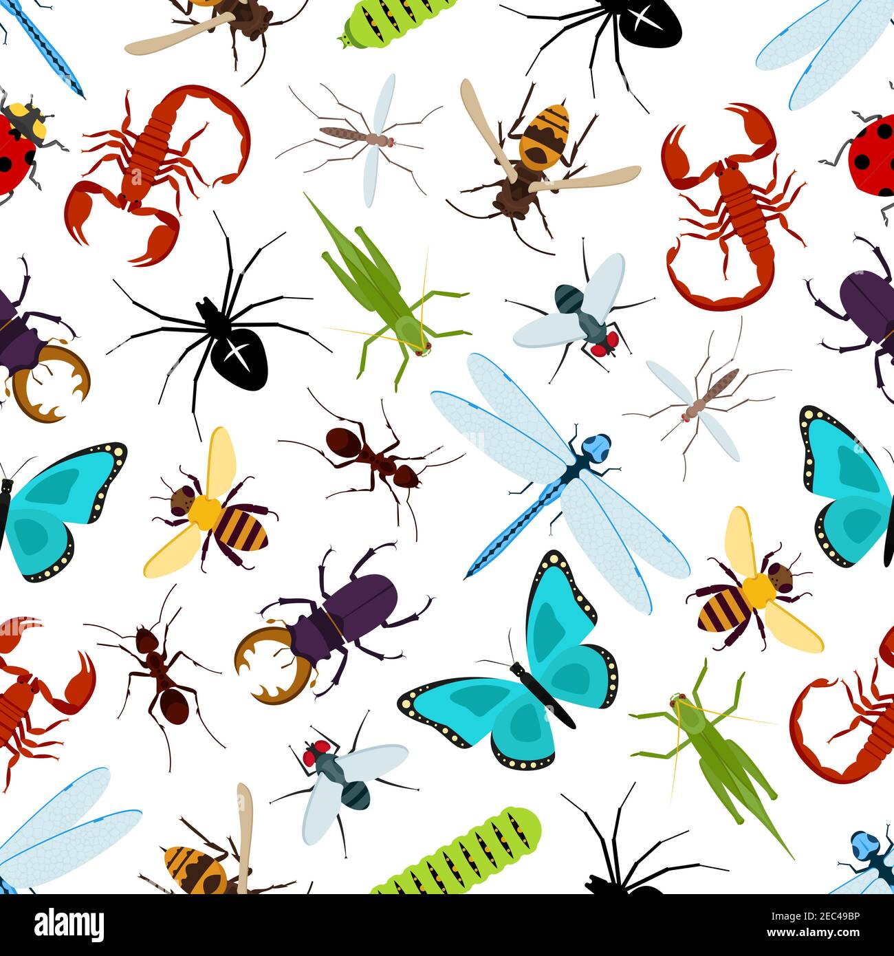 Wasp larvae ladybug Stock Vector Images - Alamy