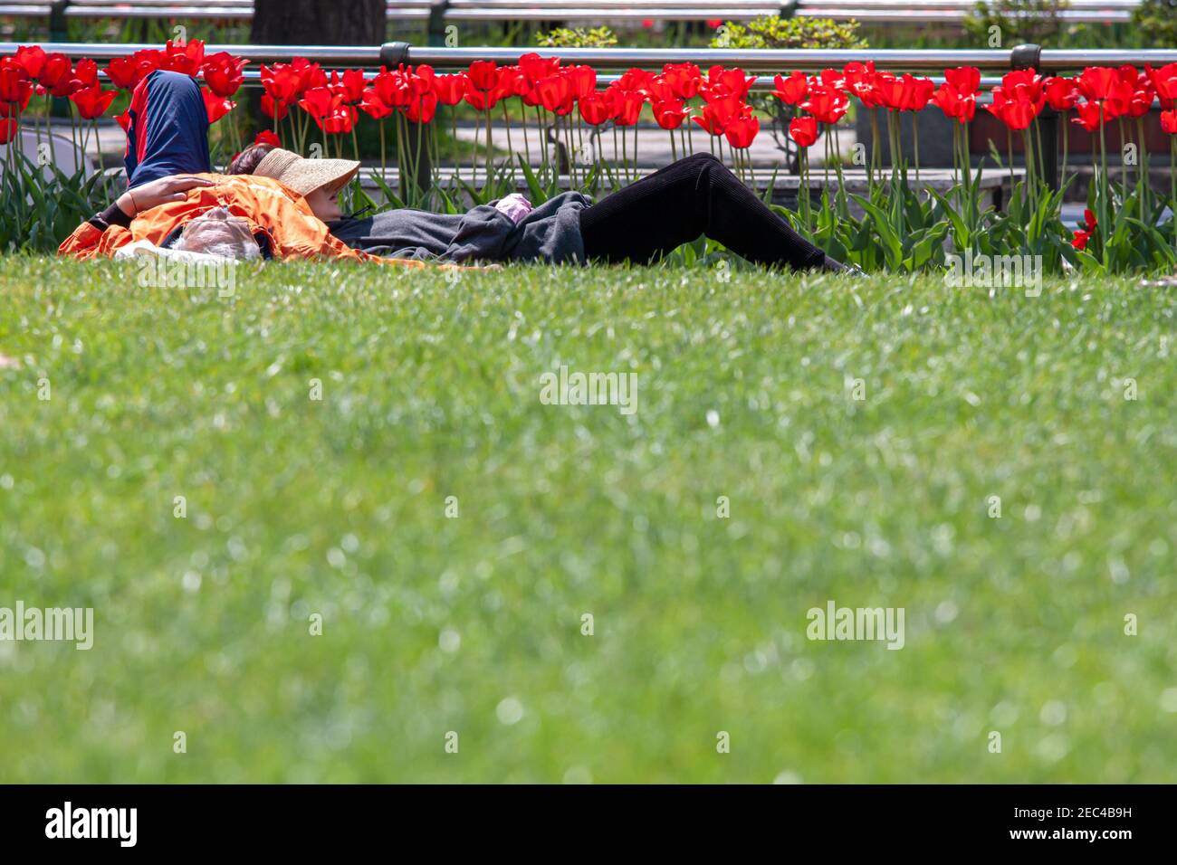 Old man hat nap hi-res stock photography and images - Alamy