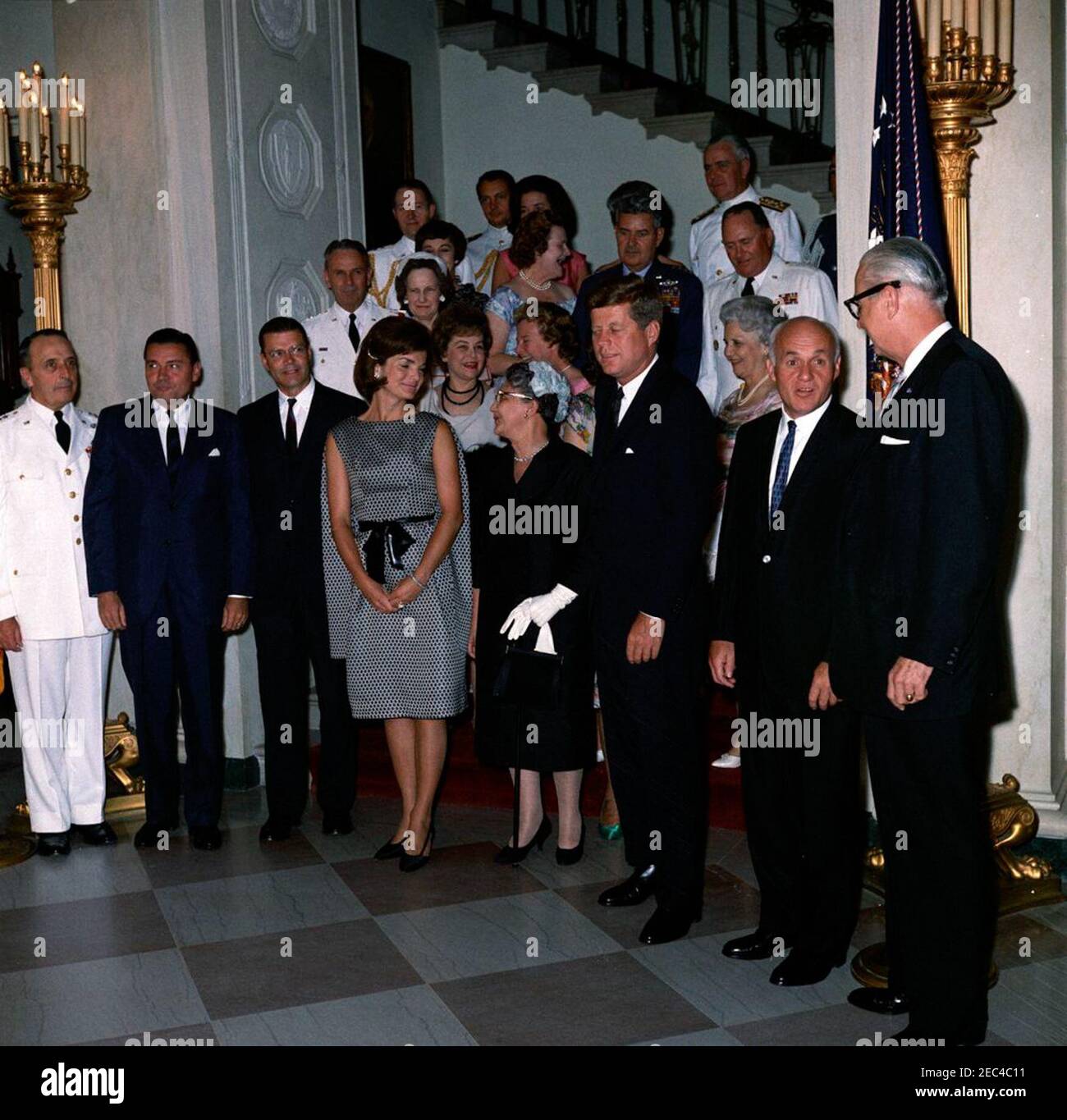 Military Reception at the White House, 6:00PM. President John F ...