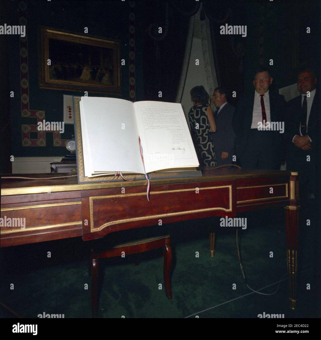 Signing ceremony, Nuclear Test Ban Treaty, 10:00AM. View of the Nuclear ...