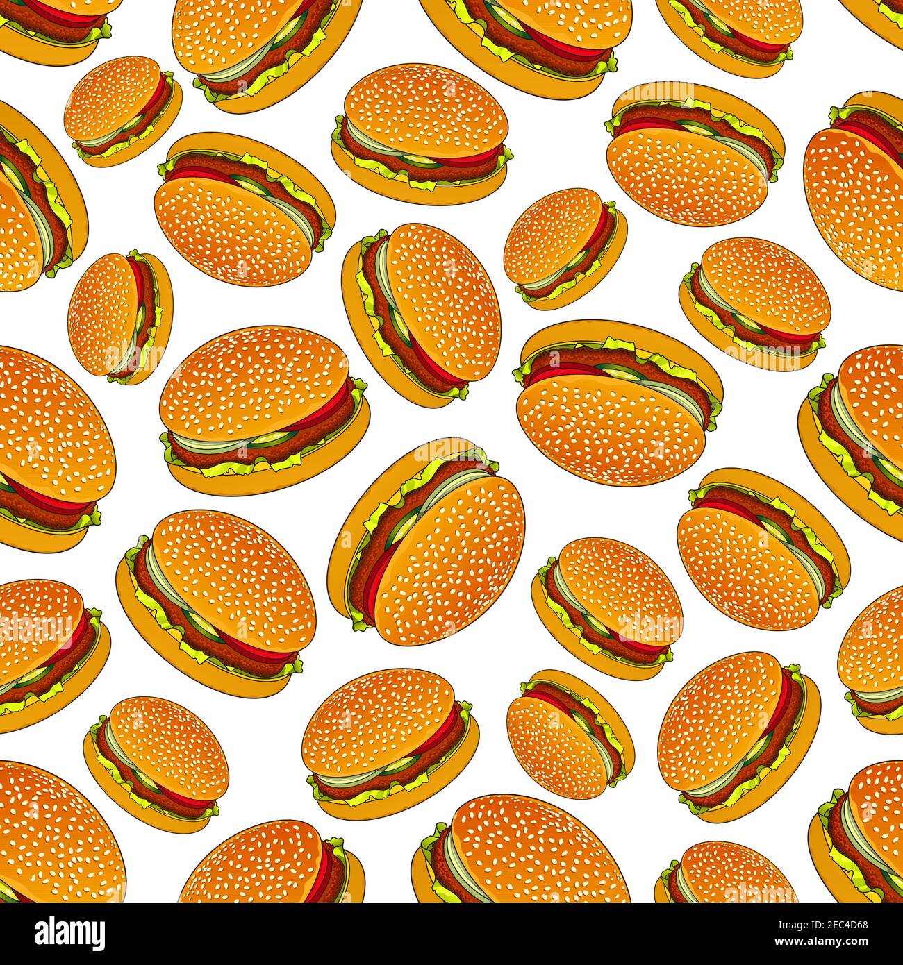 Takeaway fast food burgers background for cafe menu design usage with ...