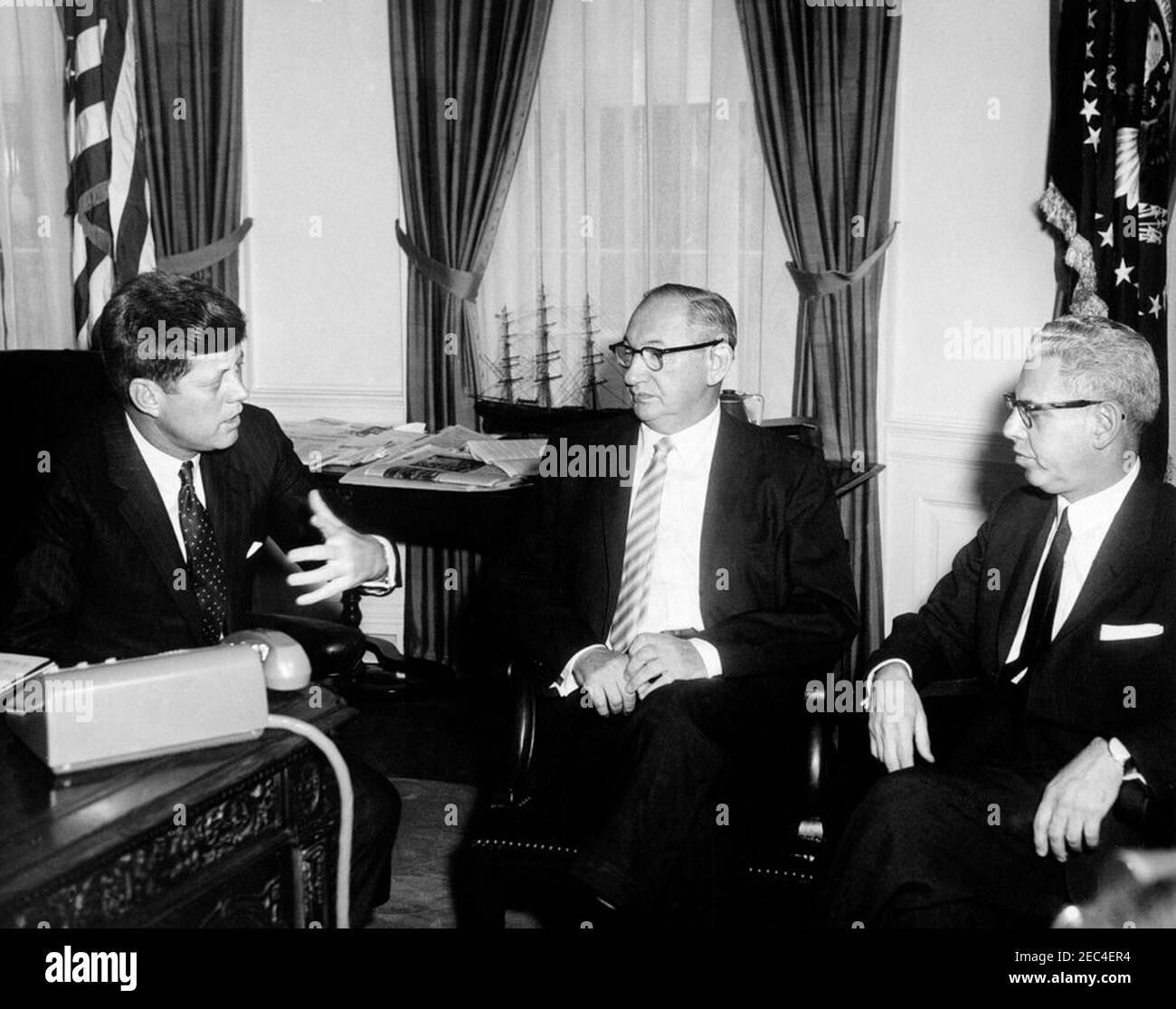 Meeting with Secretary of Labor Arthur J. Goldberg and Alex Rose ...