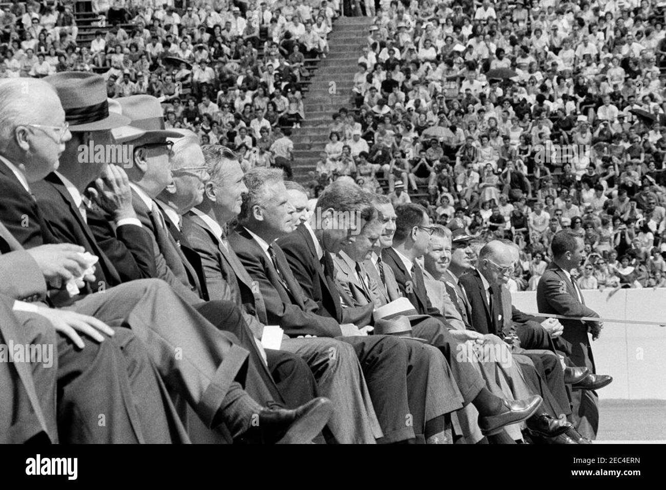 Inspection tour of NASA installations: Houston, Texas, motorcade ...