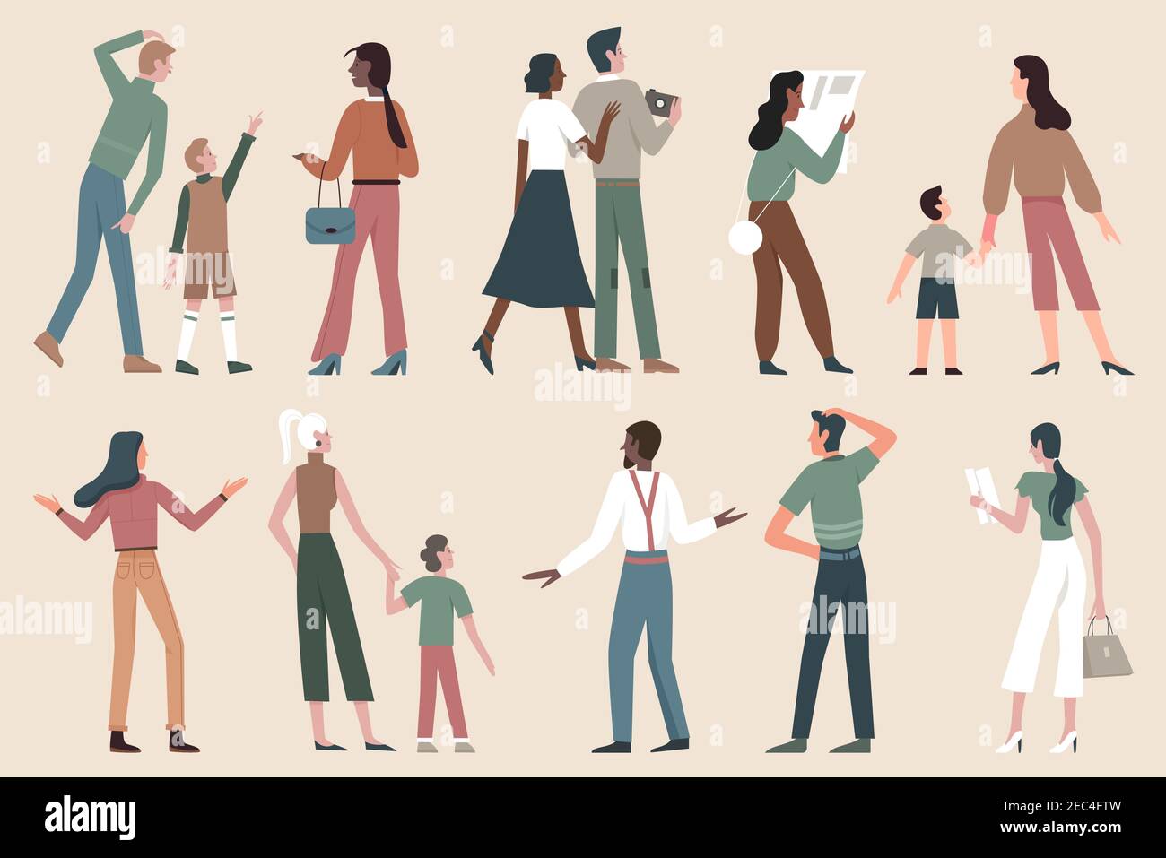 Cartoon man looking at photograph Stock Vector Images - Alamy