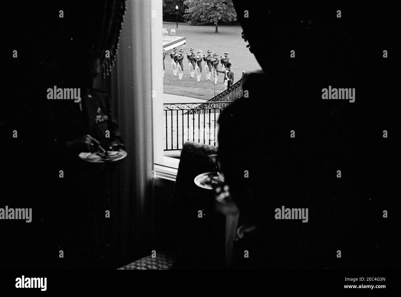 Military Reception at the White House, 6:00PM. Members of the Old Guard ...