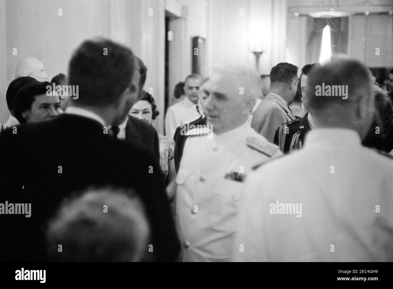 Military Reception at the White House, 6:00PM. President John F ...