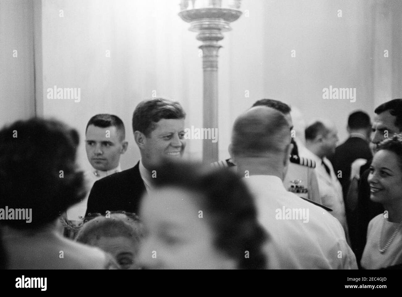 Military Reception at the White House, 6:00PM. President John F ...