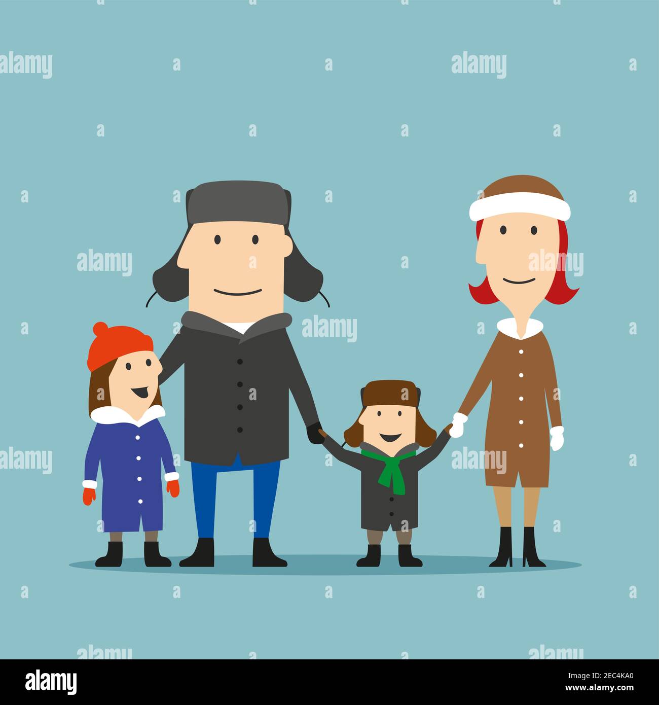 Winter girl kid wear Stock Vector Images - Alamy