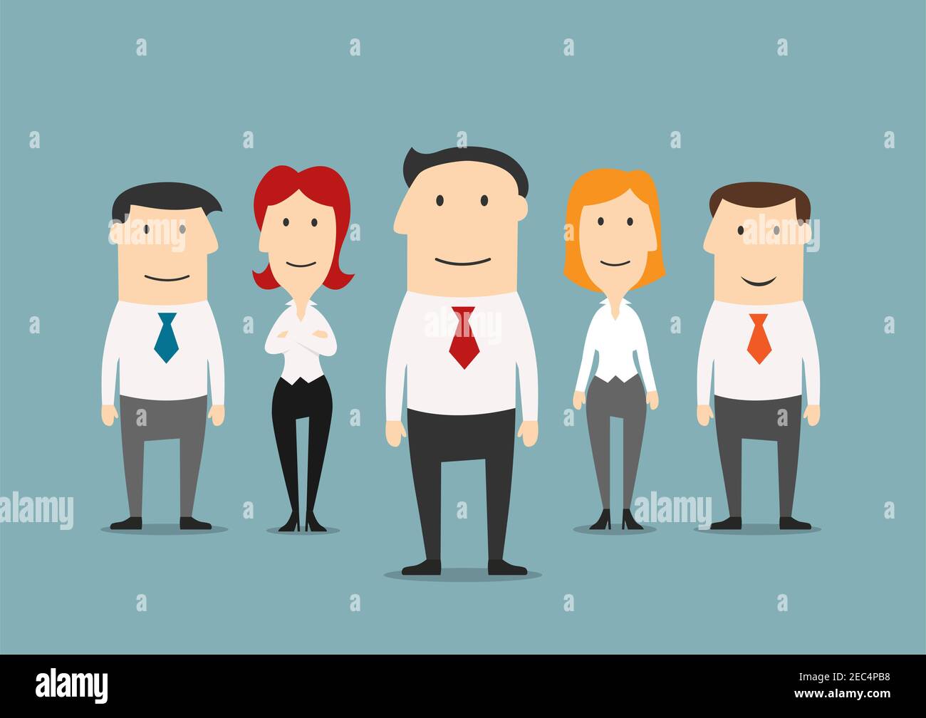 Friendly staff Stock Vector Images - Alamy