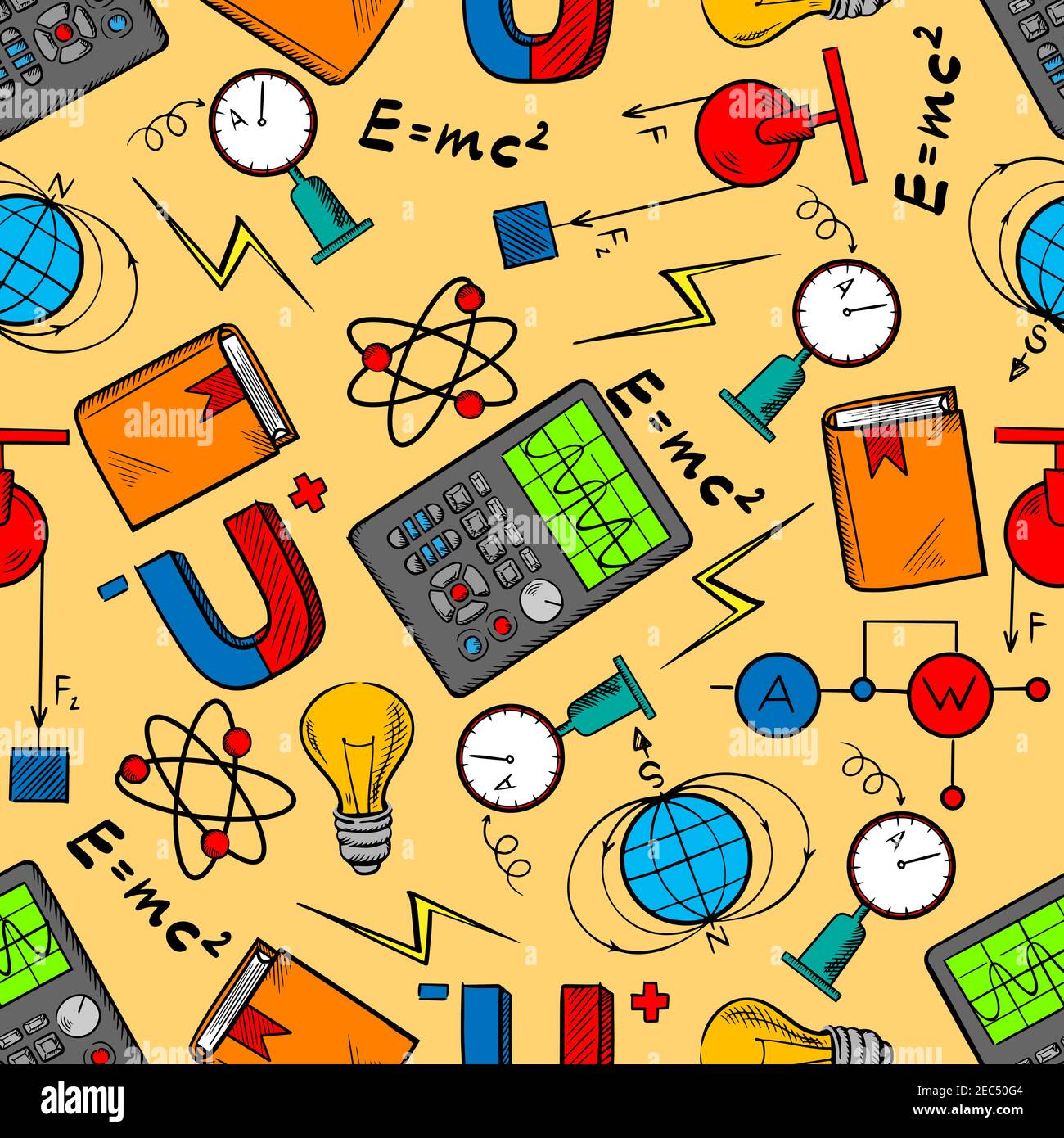 Light magnetic experiments Stock Vector Images - Alamy