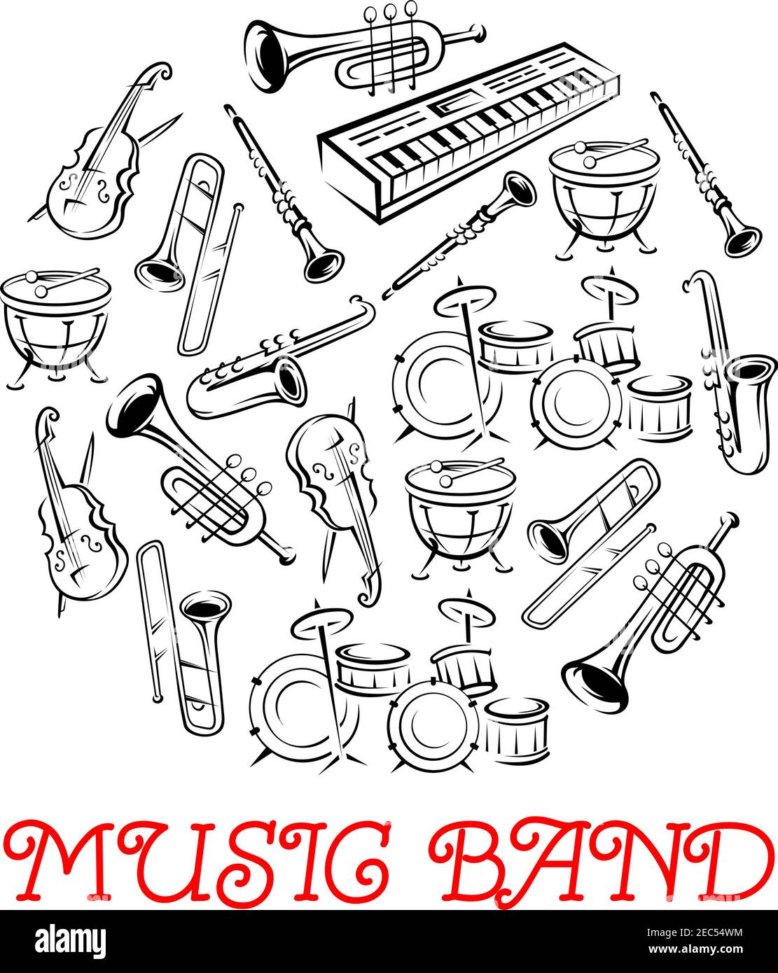 Trap them band Stock Vector Images - Alamy