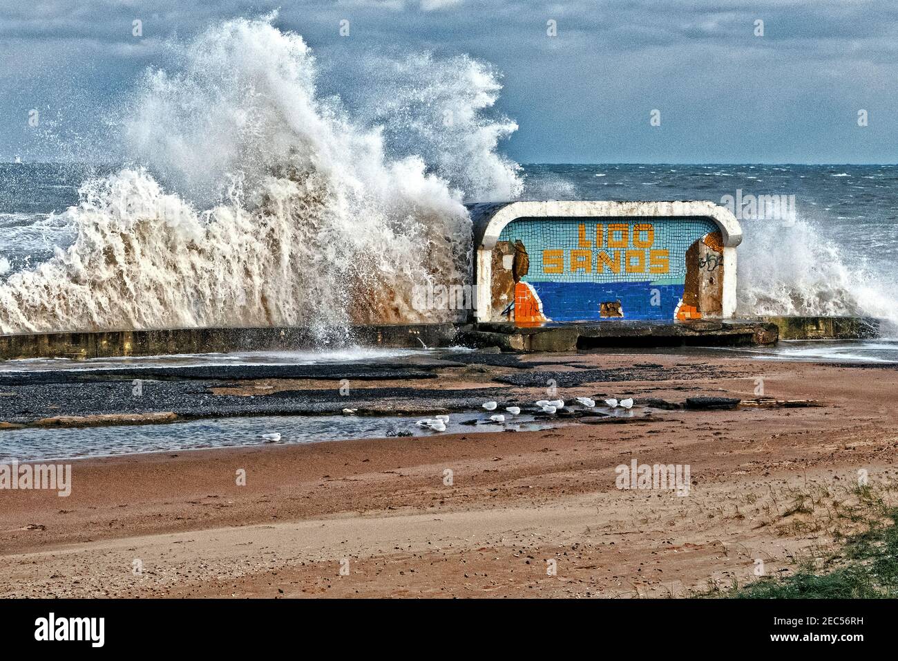 Lido Sands Beach Swimming pool Margate Kent UK Stock Photo - Alamy