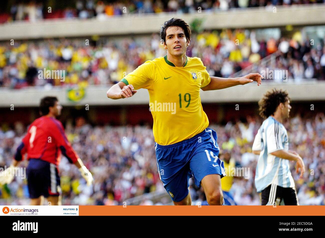 Brazils kaka celebrates scoring hi-res stock photography and images - Alamy