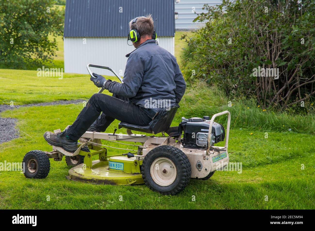 Old Grass Cutting Machine High Resolution Stock Photography and Images ...