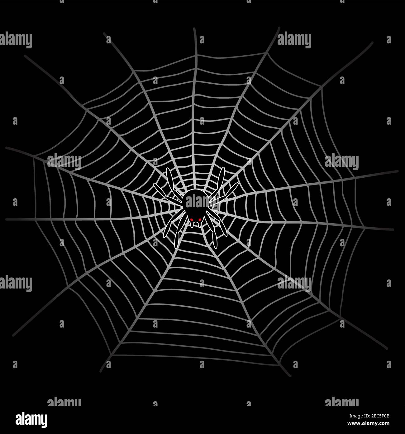 Spider in web trap Stock Vector Images - Alamy