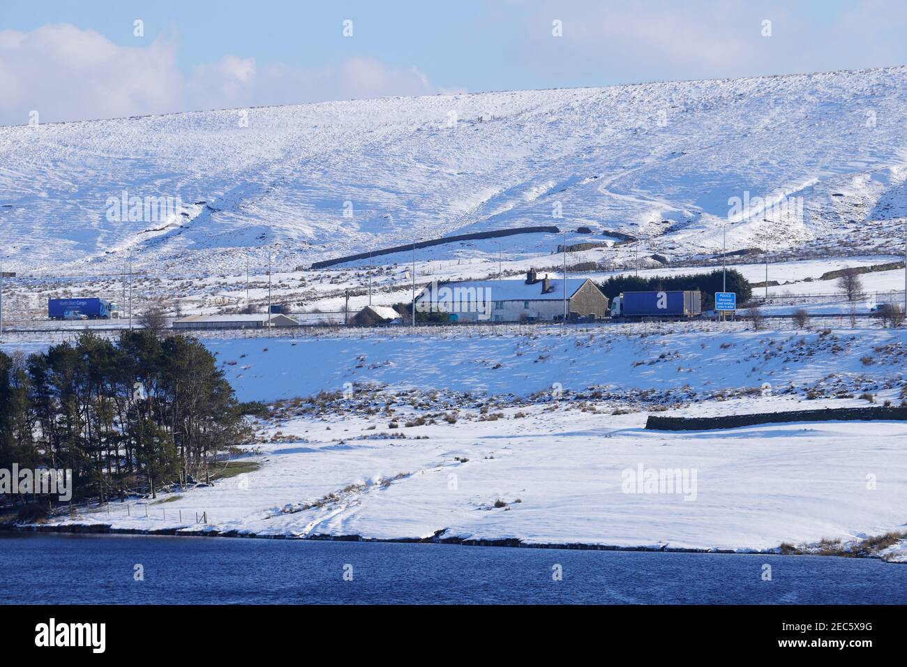 Stott hall farm with snow hi-res stock photography and images - Alamy