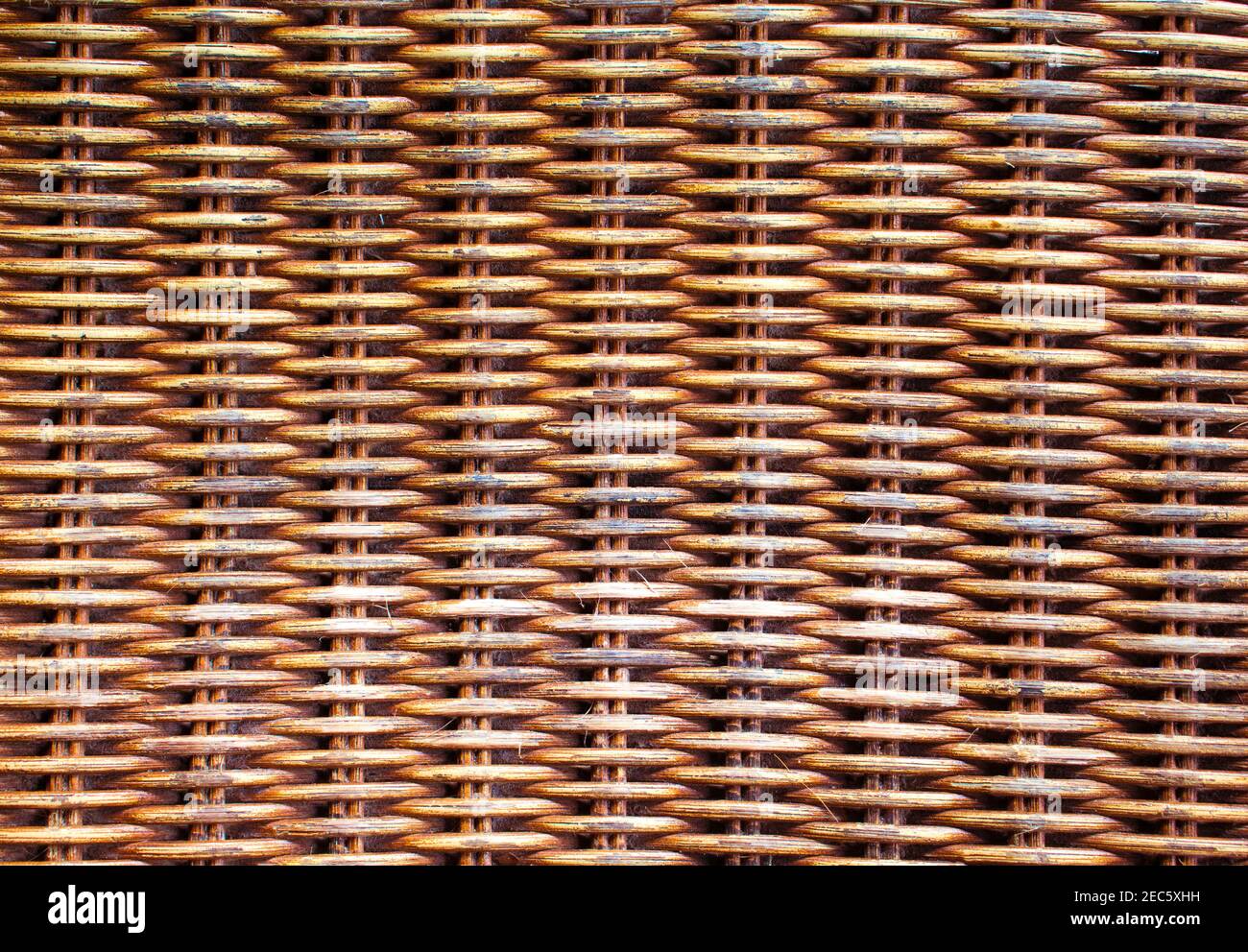 Wicker wooden background. Rattan woven top view closeup. Rattan chair ...