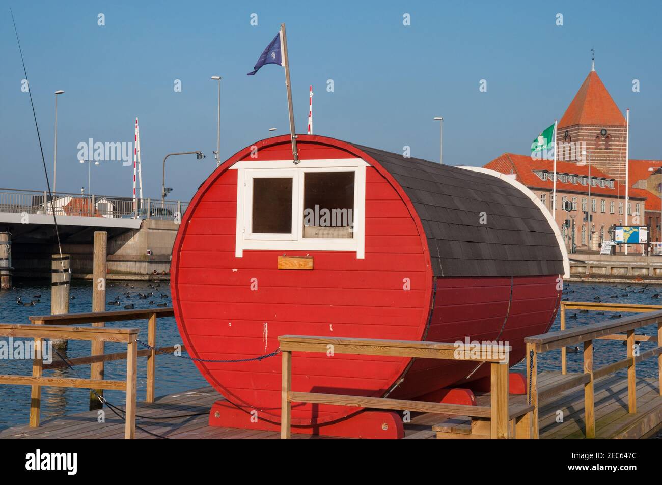 Stege Denmark - February 9. 2018: Barrel on the water, a new option for ...