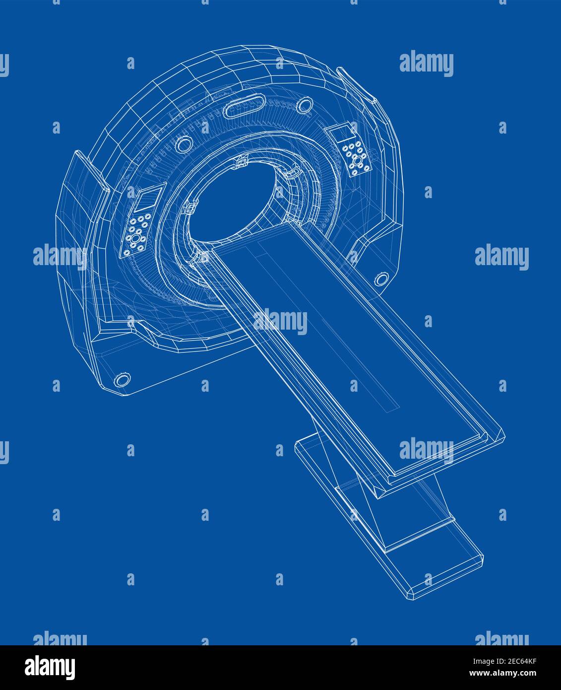 3d illustration of a MRI machine Stock Vector Image & Art - Alamy