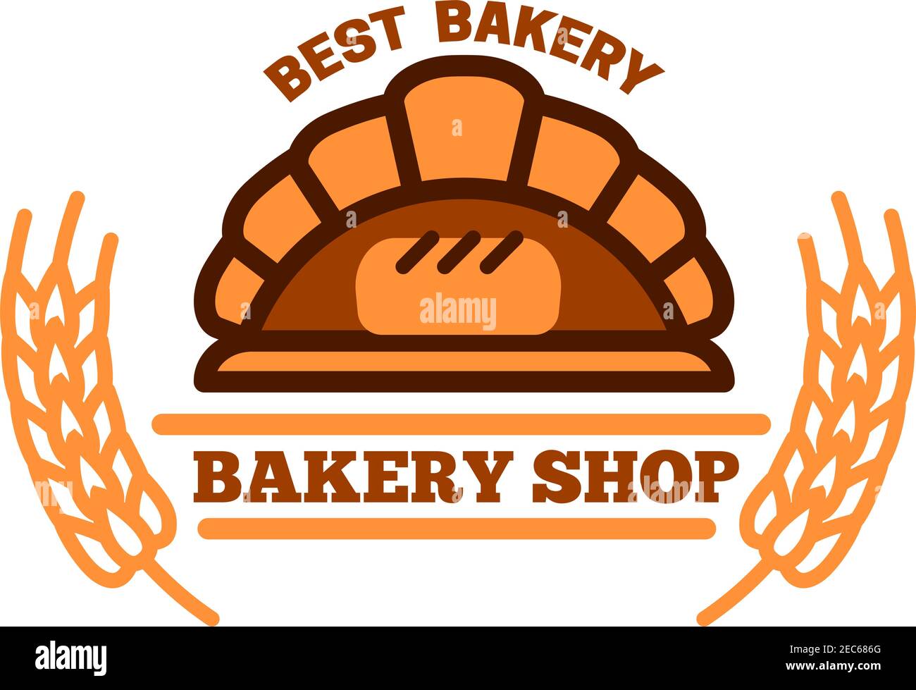 Brick oven bread symbol of woodfired oven with appetizing loaf inside ...