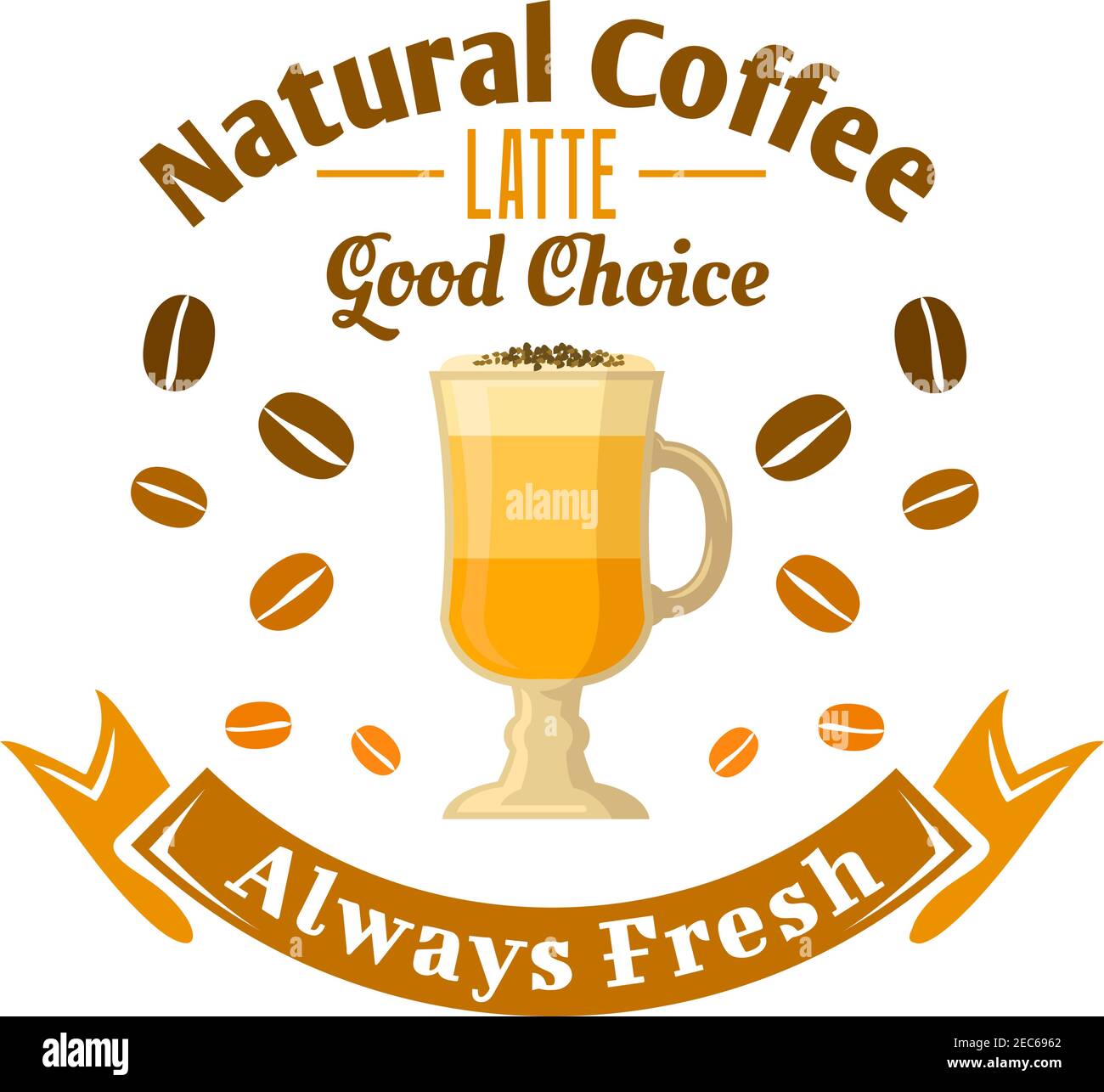 Cafe or coffee shop retro cartoon symbol for signboard or takeaway ...