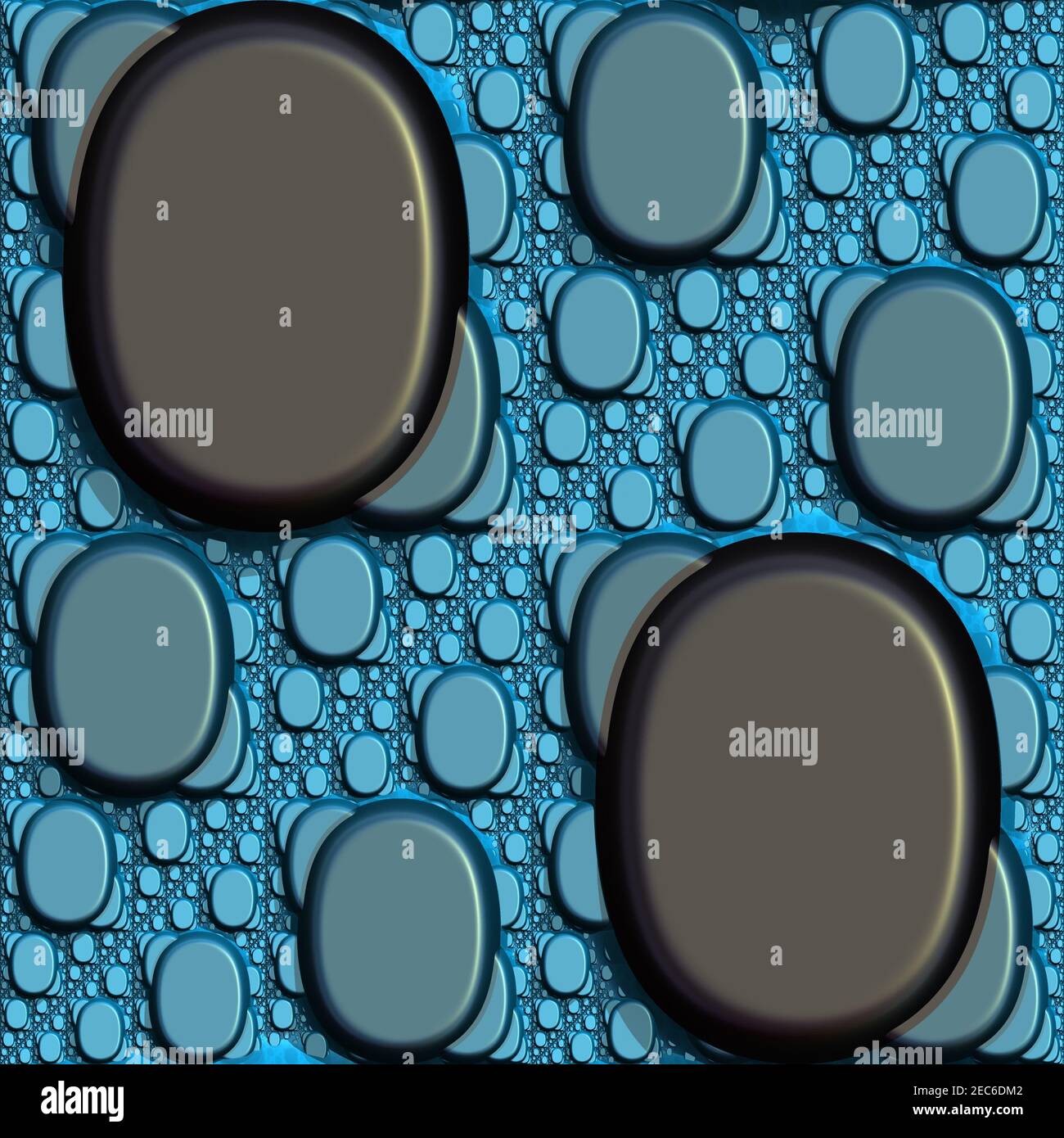 3D render of plastic seamless background tile with embossed metallic ...