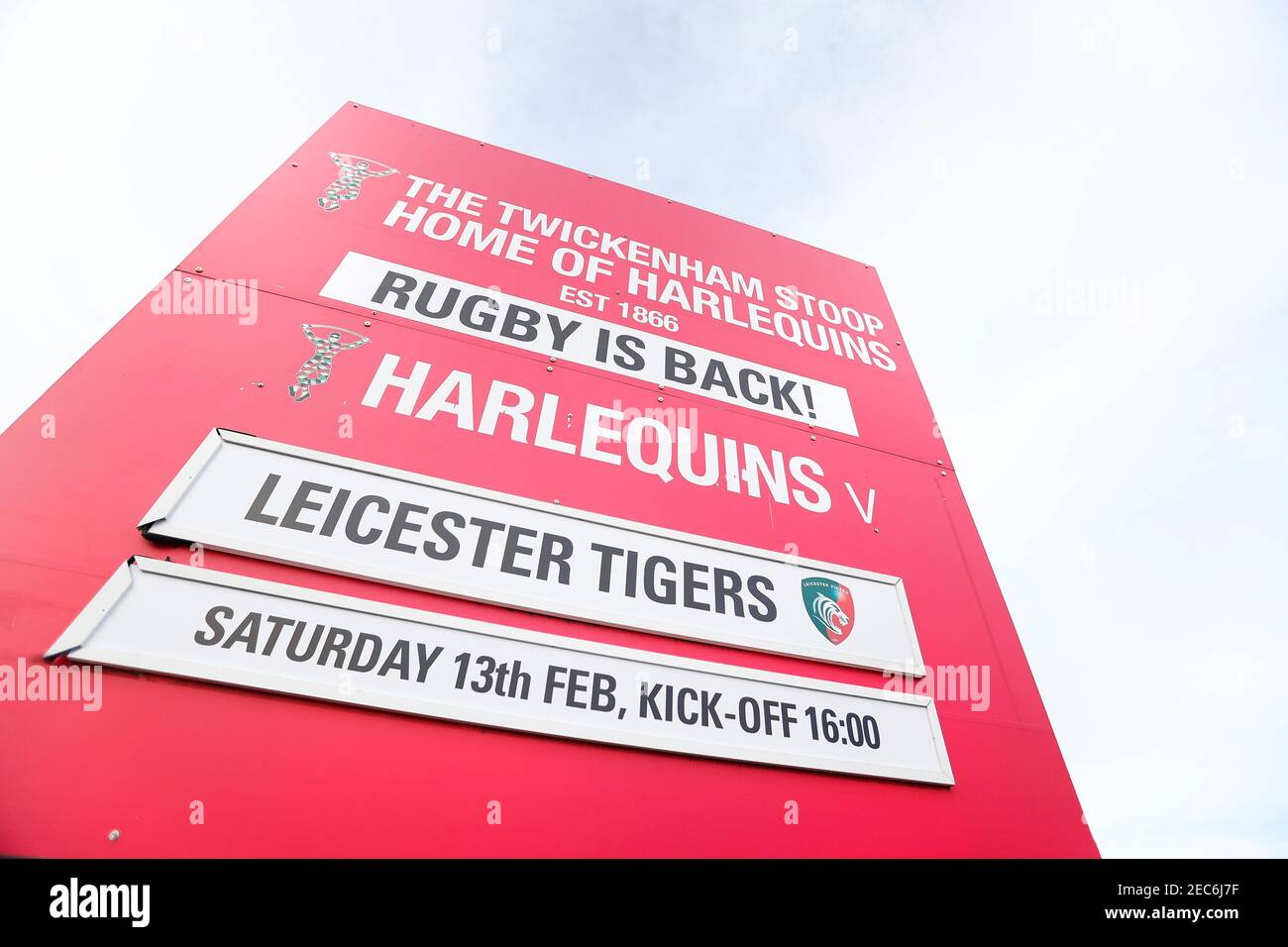 Twickenham Stoop, London, UK. 13th Feb, 2021. English Premiership Rugby ...
