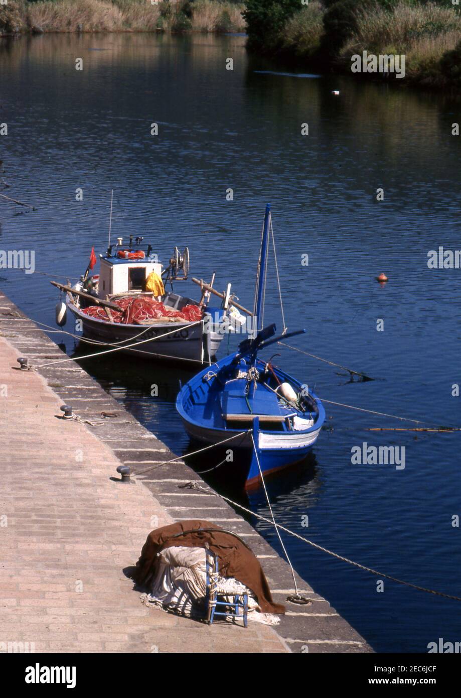 Bosa, Sardinia, Italy (scanned from colorslide Stock Photo - Alamy