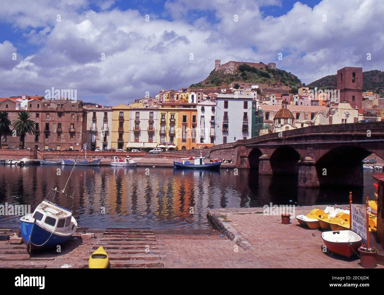 Bosa, Sardinia, Italy (scanned from colorslide Stock Photo - Alamy