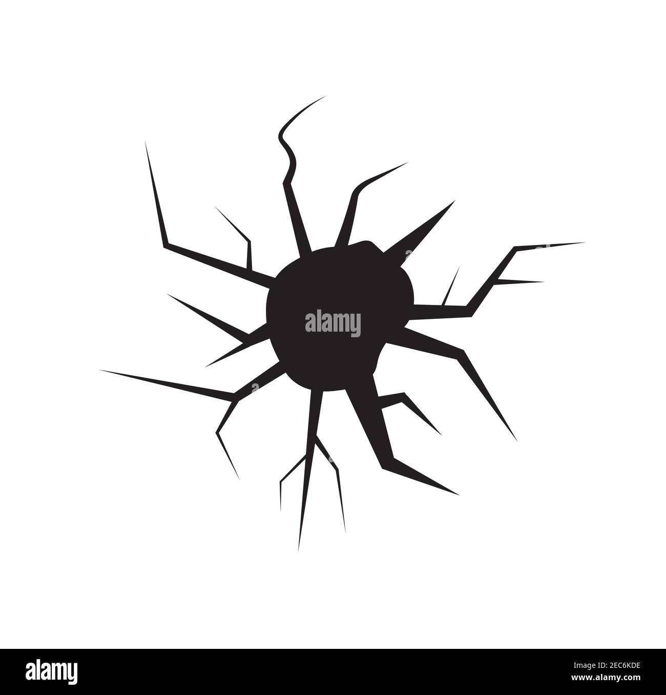 Black crack hole. vector illustration Stock Vector Image & Art - Alamy