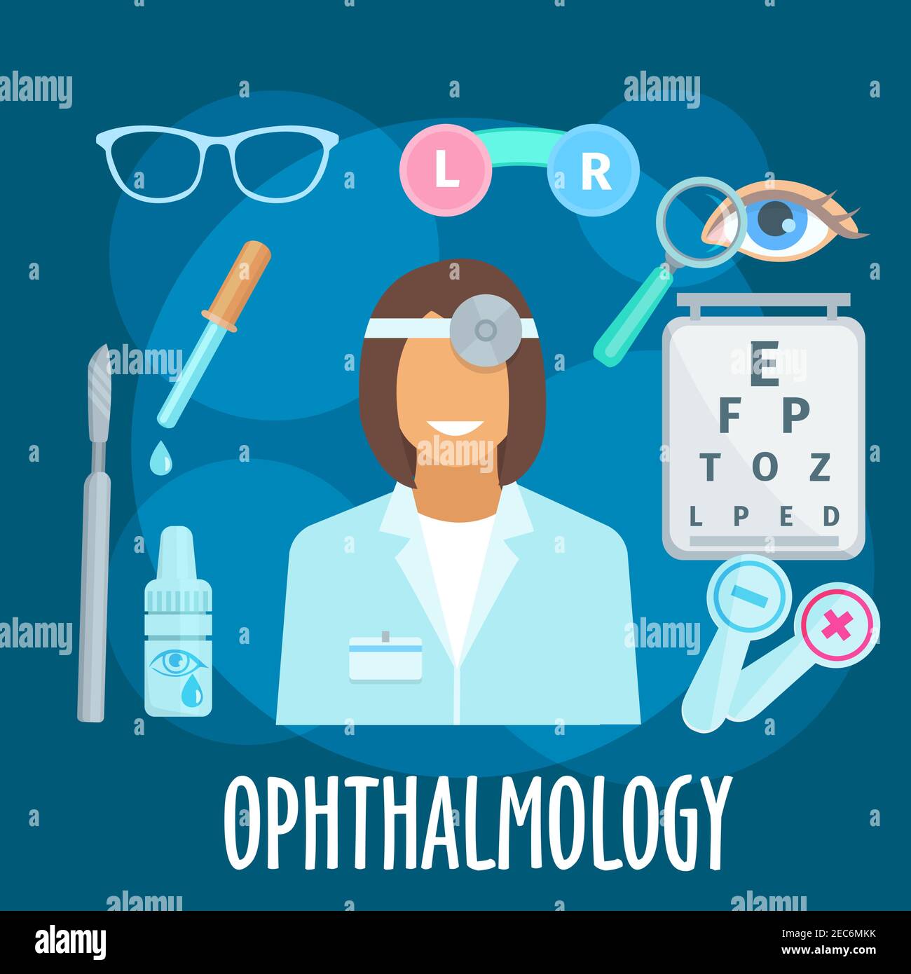 Visual acuity chart Stock Vector Images - Alamy