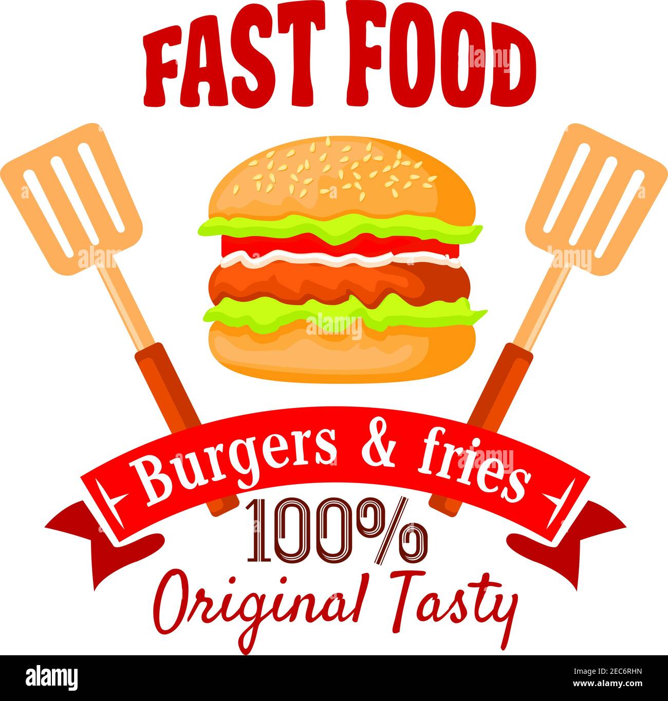 Burger shop badge design template of fast food hamburger with beef ...