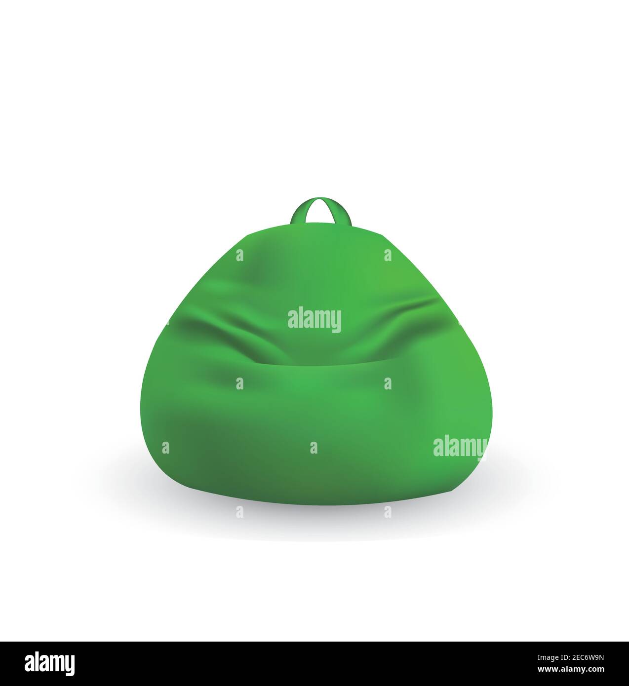 Green lazy bag. vector illustration Stock Vector Image & Art - Alamy