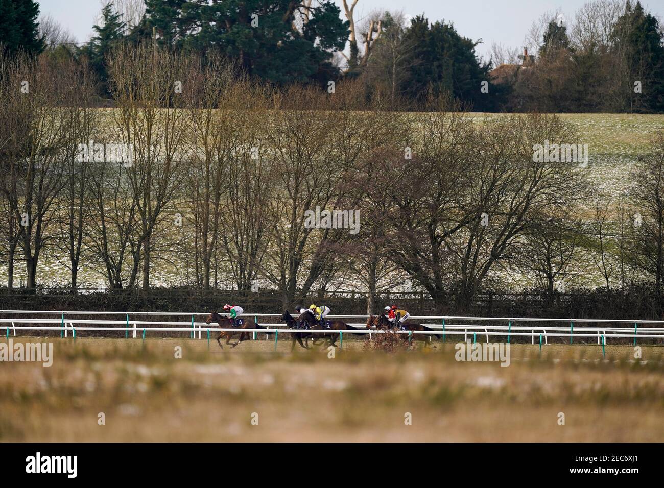 Racing down the back straight in The Bombardier British-Hopped Amber ...