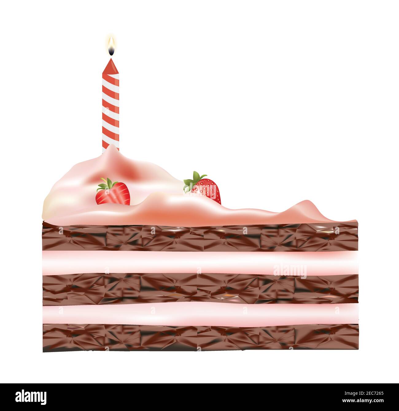 Birthday cake strawberry hi-res stock photography and images - Alamy